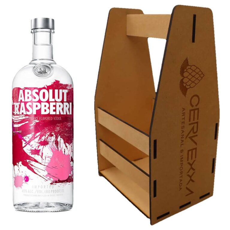 Vodka Absolut Raspberry + Canastilla Pack Cerveza Artesanal
