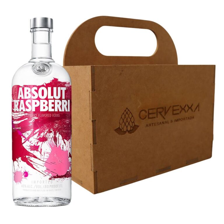 Vodka Absolut Raspberry + Caja Six Pack Cerveza Artesanal